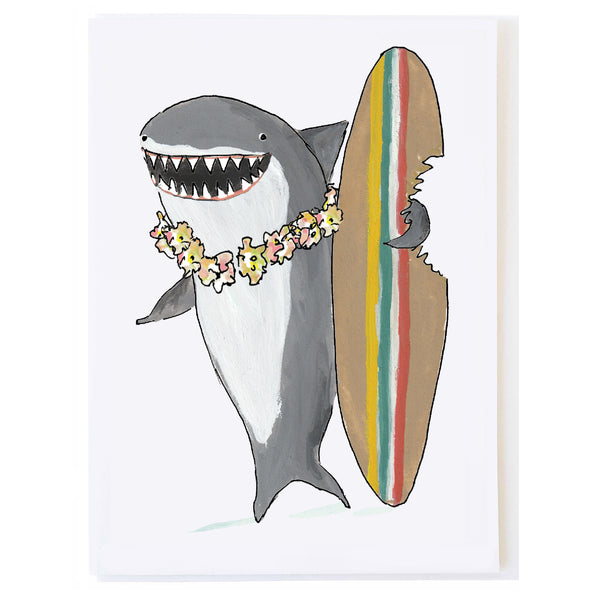 Shark with Surfboard – mollyOcards